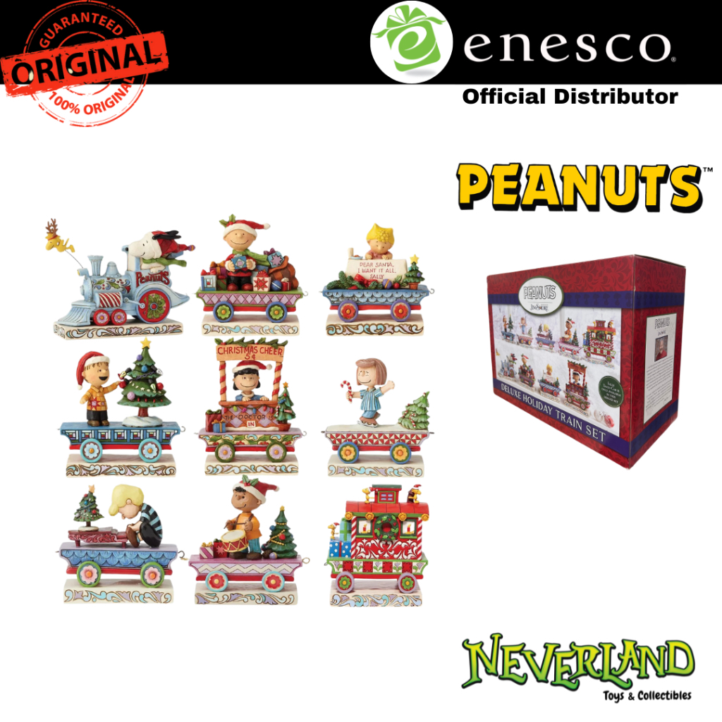 Enesco Peanuts Characters Train Car Figurine Set by Jim Shore | Shopee ...
