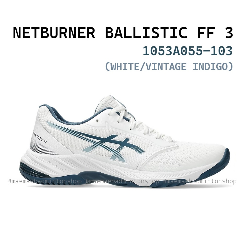 รองเท้าแบดมินตัน/รองเท้าวอลเล่ย์บอล ASICS NETBURNER BALLISTIC FF 3 (MEN ...