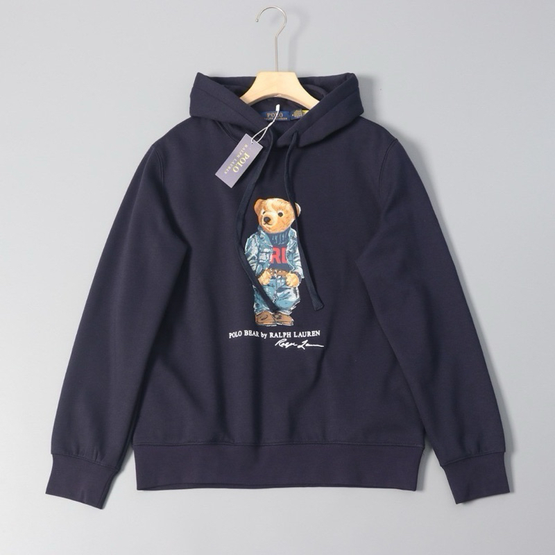 เสื้อฮู้ด P.olo Ralph Lauren Fleece Novelty Bear Hoodie | Shopee Thailand