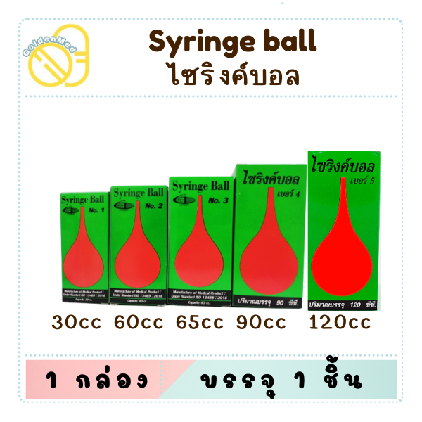 Syring Ball ไซริงค์บอล ลูกยางแดงดูดน้ำมูกและเสมหะให้ลูกน้อย | Shopee ...