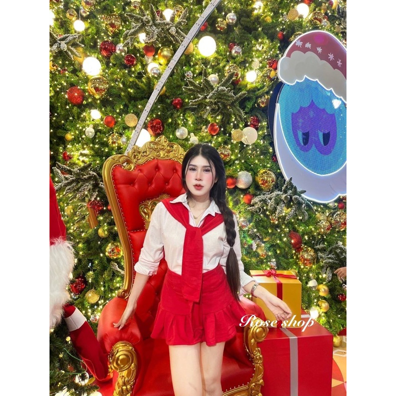 Phapassz - Setเสื้อแขนยาวคอปก มาพร้อมกระโปรงทรงสวยเกร๋ ผ้าคือดีมาก ทรงยอดฮิต Khnes | Shopee Thailand