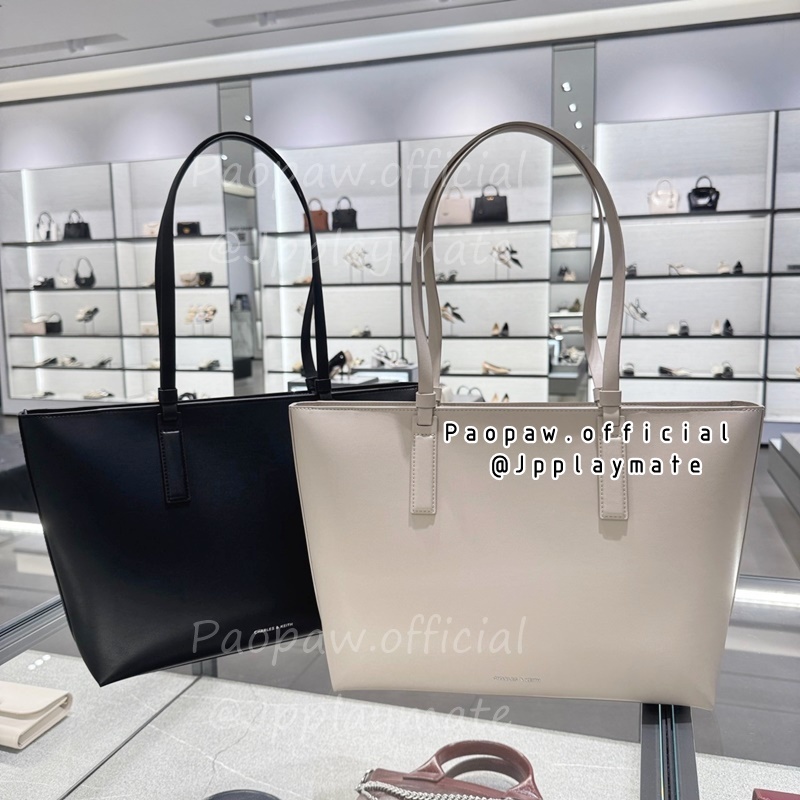 Charles&Keith กระเป๋าสะพายข้าง รุ่น Noelle Tote Bag : CK2-30782491 แท้ ...