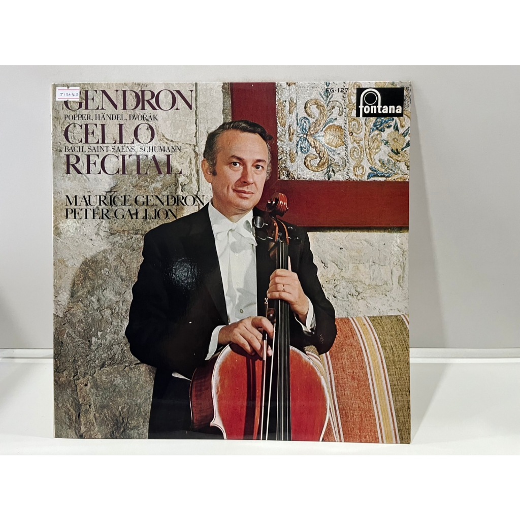 1LP Vinyl Records แผ่นเสียงไวนิล GENDRON CELLO RECITAL FG-127 (J1E3 ...