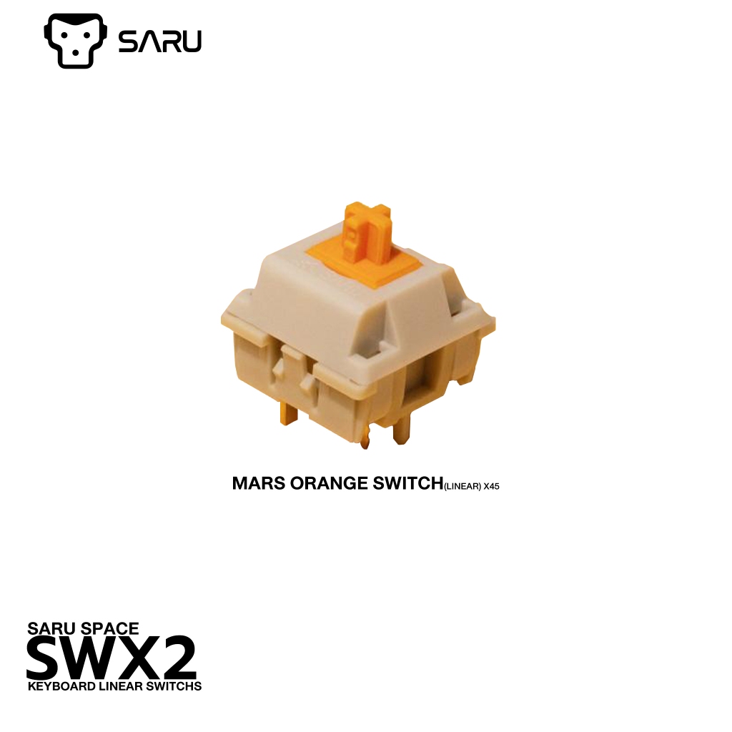 [รับประกัน 15 วัน] SARU Switch Mars Orange (Linear) สวิตช์ 5 pin ใส่กับคีย์บอร์ดแมคคานิคอล ...