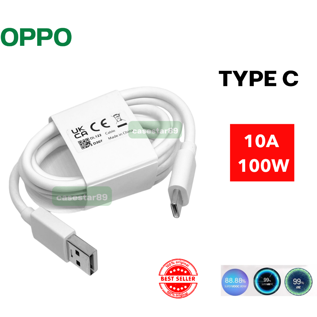 สายชาร์จ Oppo Type C 10A 100W Reno8 Reno8T 5G Reno8Pro Reno9 Reno9Pro ...