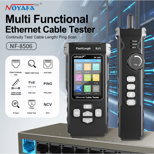 TESTER สายสัญญาณ LAN Multi Functional Ethernet Cable Tester Continuity ...