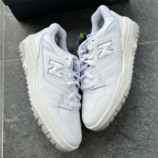 Aimé Leon Dore x New Balance NB 550 Silver White Grey (ของแท้ 100%💯 ...