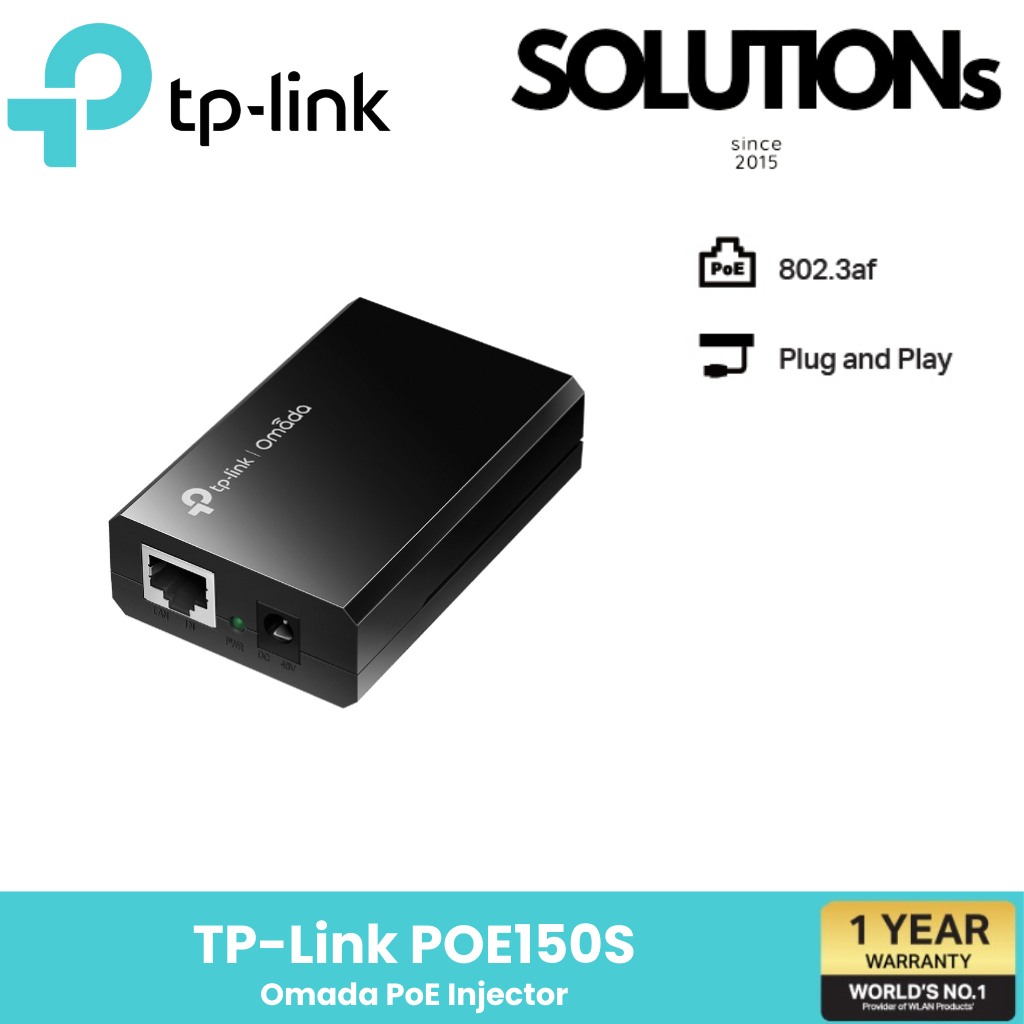 TP-Link POE150S (TL-POE150S) ผลิตภัณฑ์ใหม่ Omada PoE Injector | Shopee ...