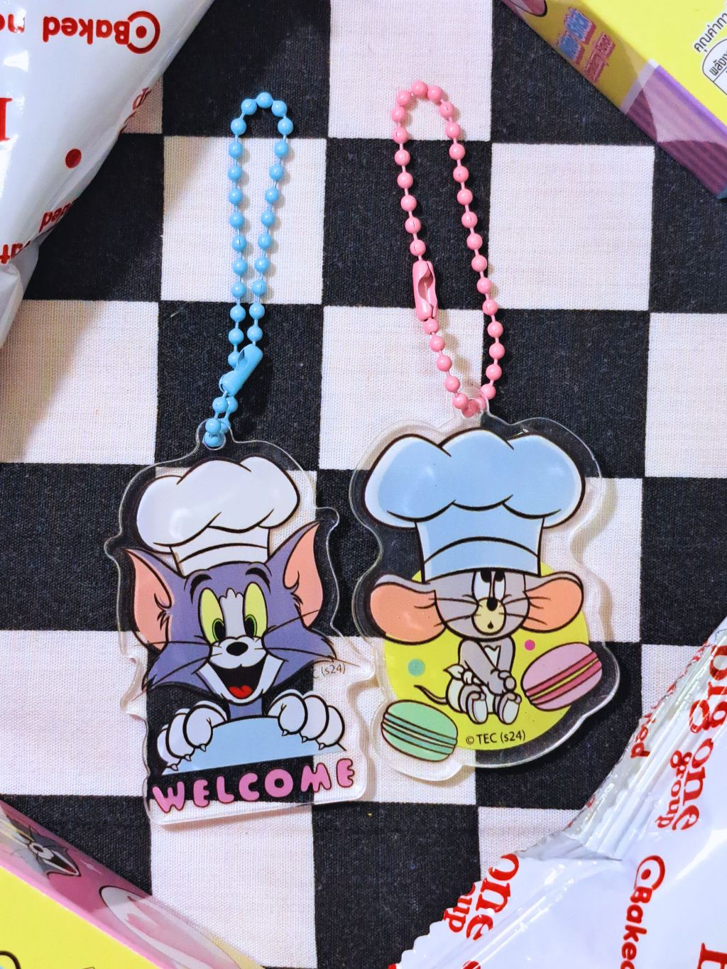 7-11 x Bigga Wafer with Keychain Tom&Jerry ขนมสุ่มพวงกุญแจทอมแอนด์เจอรี ...