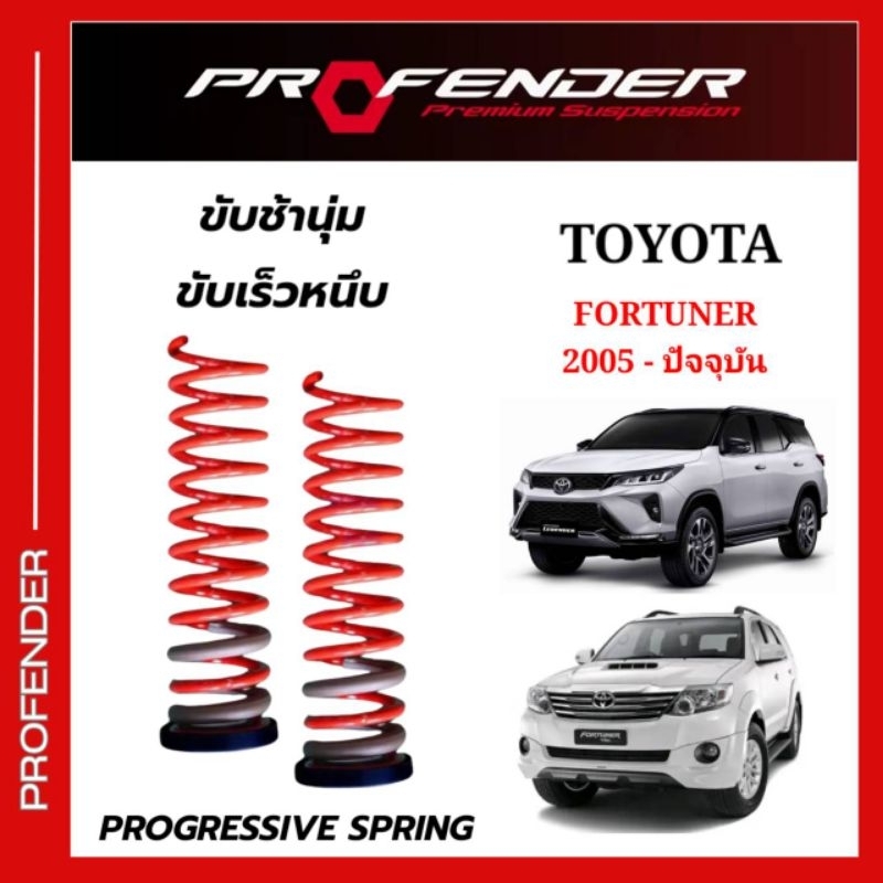สปริง Profender สำหรัยรถ FORTUNER แบบ Progressive มี 2 ค่า K ได้ทั้งนุ่มและหนึบในสปริงตัวเดียว ...