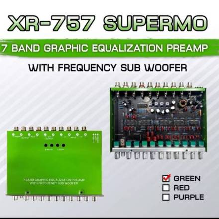 ปรีรถยนต์ 7แบน XR757 รุ่น SuperMo แท้ MO7 เบสหนักสุด เป็นลูกๆลอยๆเลย ...