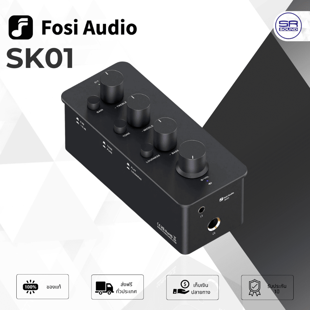Fosi Audio SK01 Headphone Amplifier/Preamplifier SK-01 SK 01 ปรับแต่ง ...