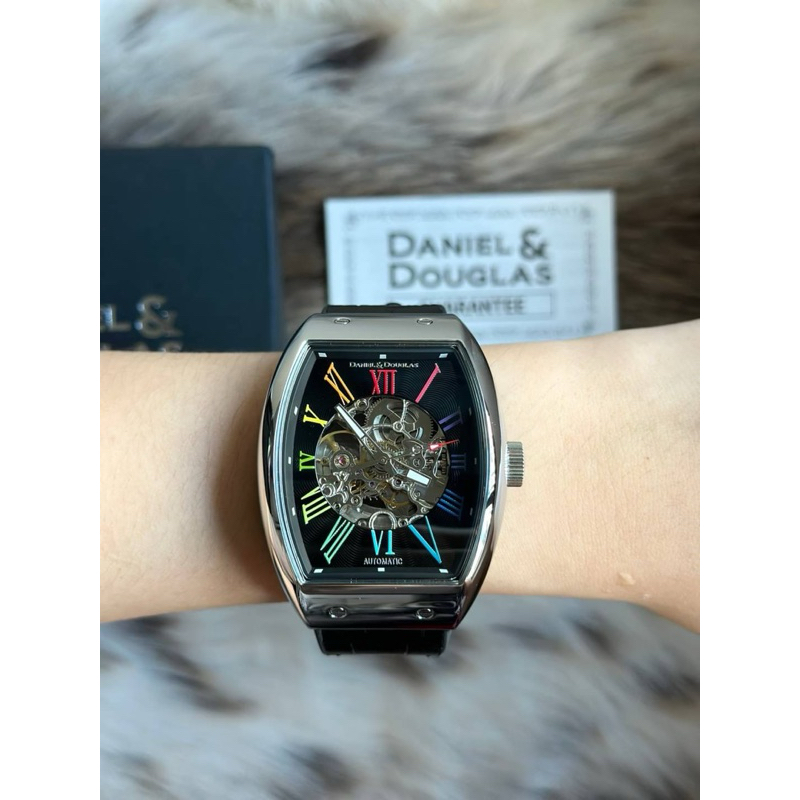 ⌚️Daniel & Douglas Automatic Black Dial Men Size | Shopee Thailand