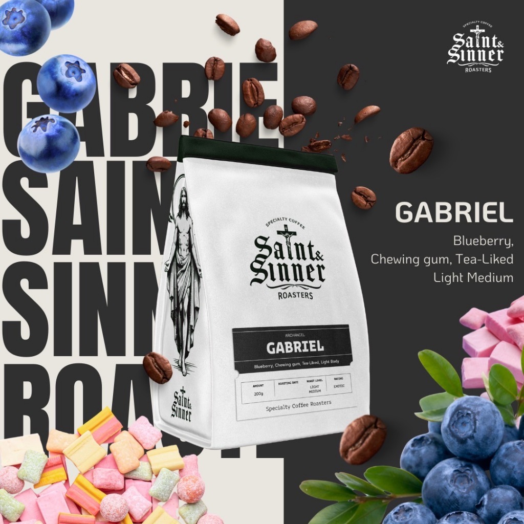 Archangel Gabriel - Blueberries / White and Grey (เมล็ดกาแฟคั่ว) 200g ...