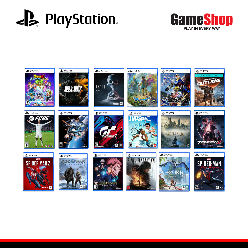 PlayStation Game Set : PS5 แผ่นเกม เพลย์สเตชัน | Shopee Thailand