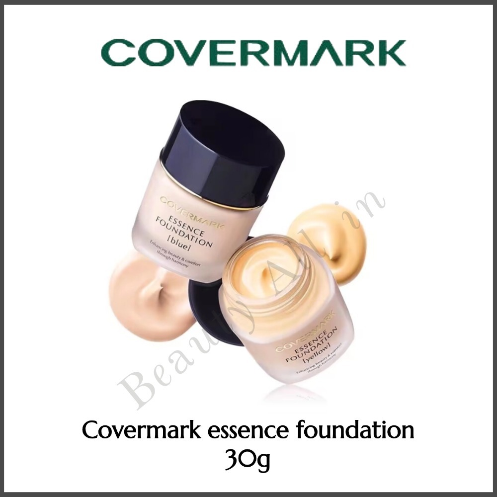 【💯ของแท้💯】Covermark Essence Foundation #Yellow #Blue SPF18 Liquid Concealer รองพื้นชนิดน้ำ 30g ...