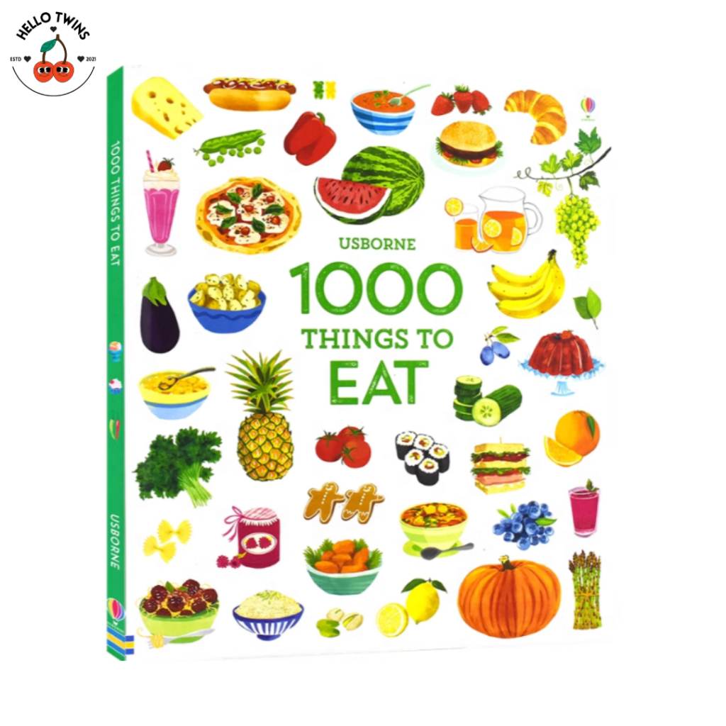 พร้อมส่ง Usborne 1000 Things to Eat Hardcover Book หนังสือเด็กภาษา ...