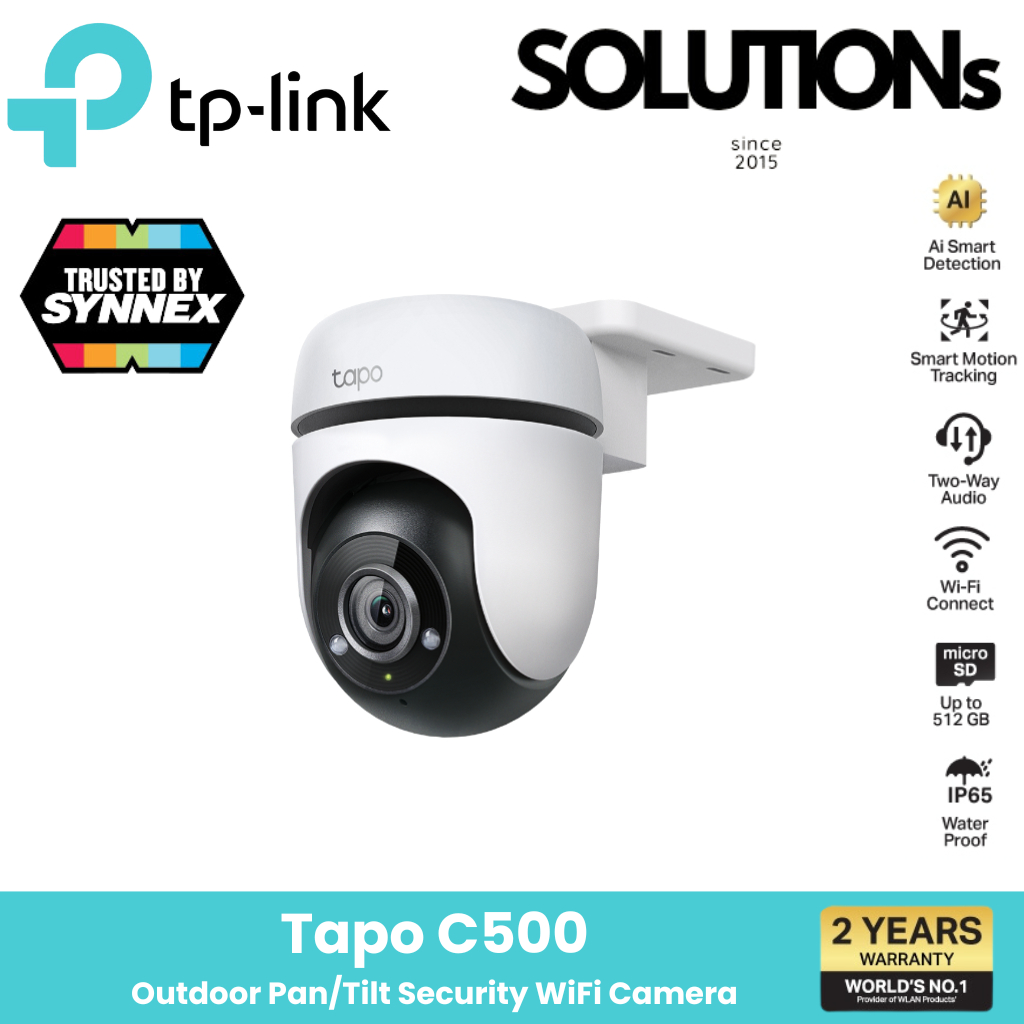TP-Link Tapo C500 ภาพคมชัด 2MP กล้องวงจรปิด WiFi ใช้งานภายนอก IP65 ...