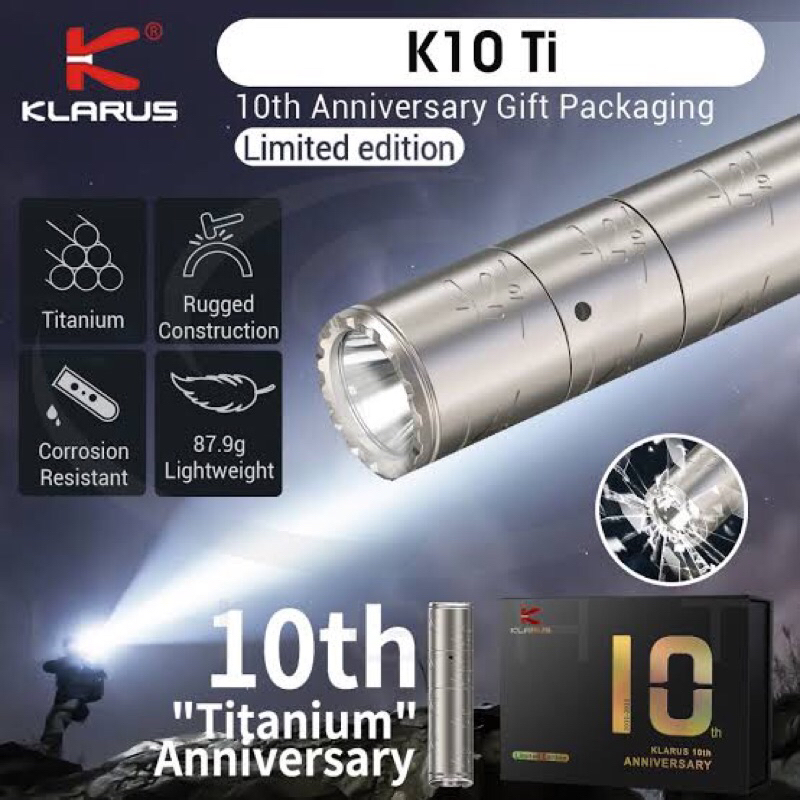 #Klarus K10 Anniversary Limited Edition Flashlight | Shopee Thailand