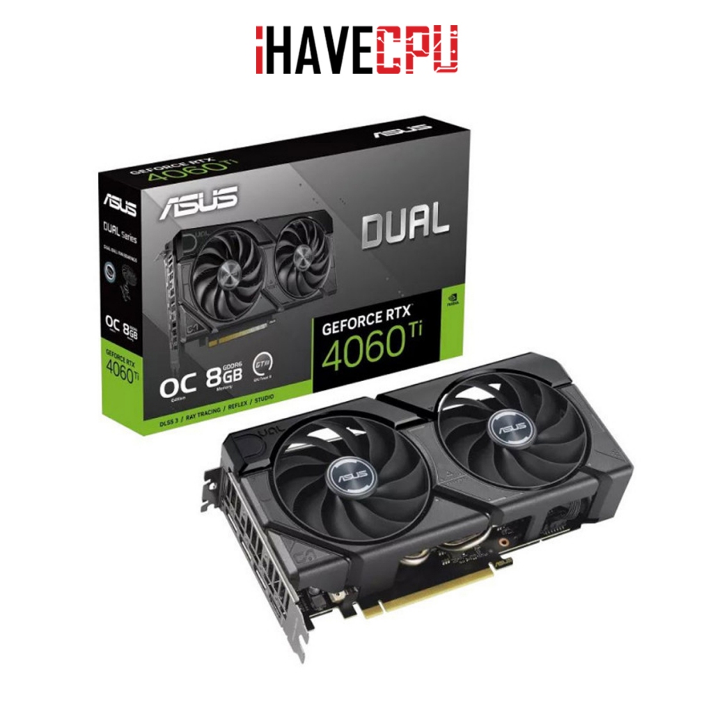 iHAVECPU VGA(การ์ดจอ) ASUS DUAL GEFORCE RTX 4060 TI EVO O8G - 8GB GDDR6 (DUAL-RTX4060TI-O8G-EVO ...