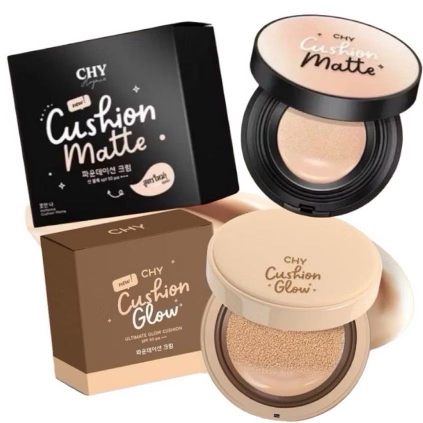 CHY Cushion คุชชั่นโฮยอนแบบตลับ สูตรโกลว์ / สูตรแมทท์ | Shopee Thailand