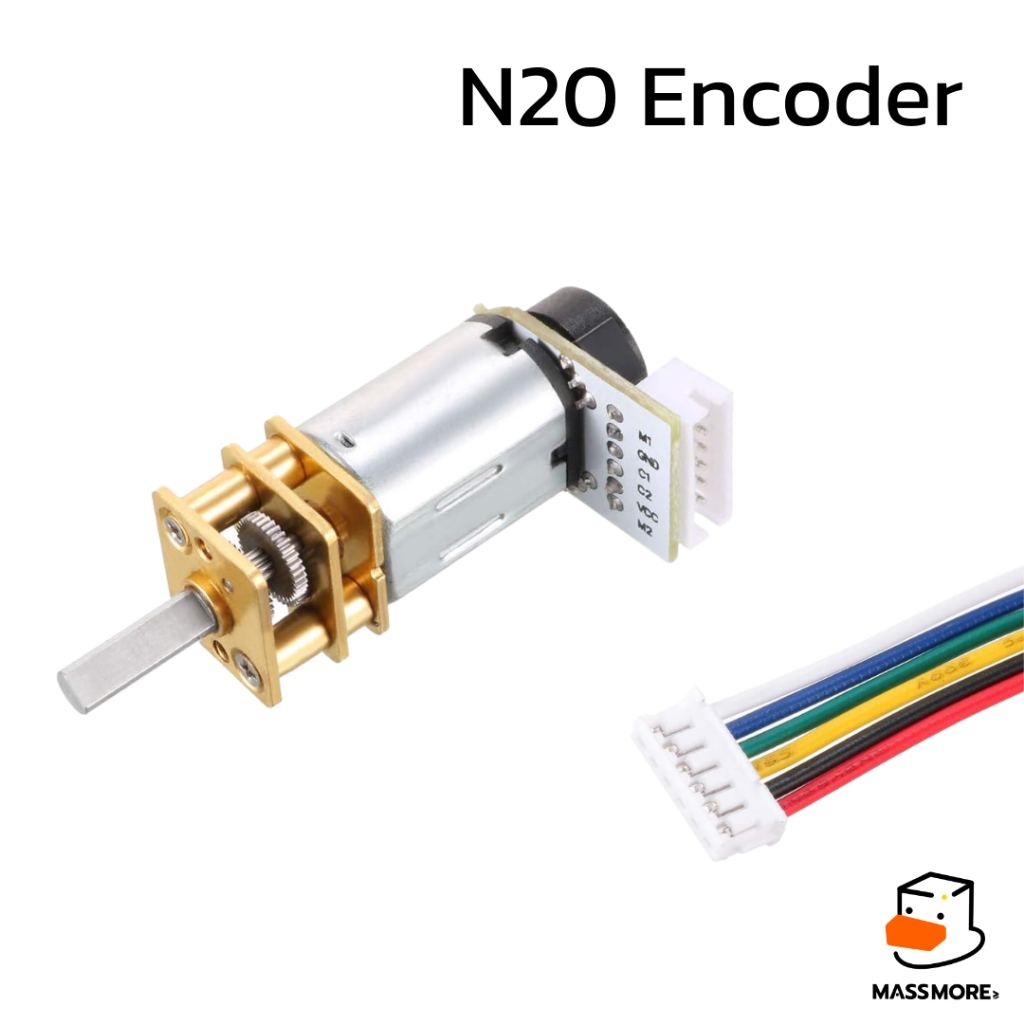 N20 Encoder มอเตอร์ GM12 DC Motor 6V-12V วัดรอบความเร็ว 100RPM ...