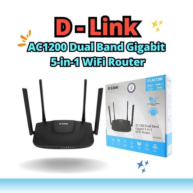 D-Link AC1200 Dual Band Gigabit 5-in-1 WiFi Router | Shopee Thailand