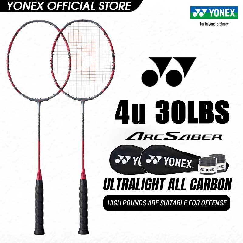 Yonex(โยเน็กซ์) Arcsaber 11 pro Pair Badminton Racket Combo Set Full Carbon Two 2pcs 4U 30LBS ...