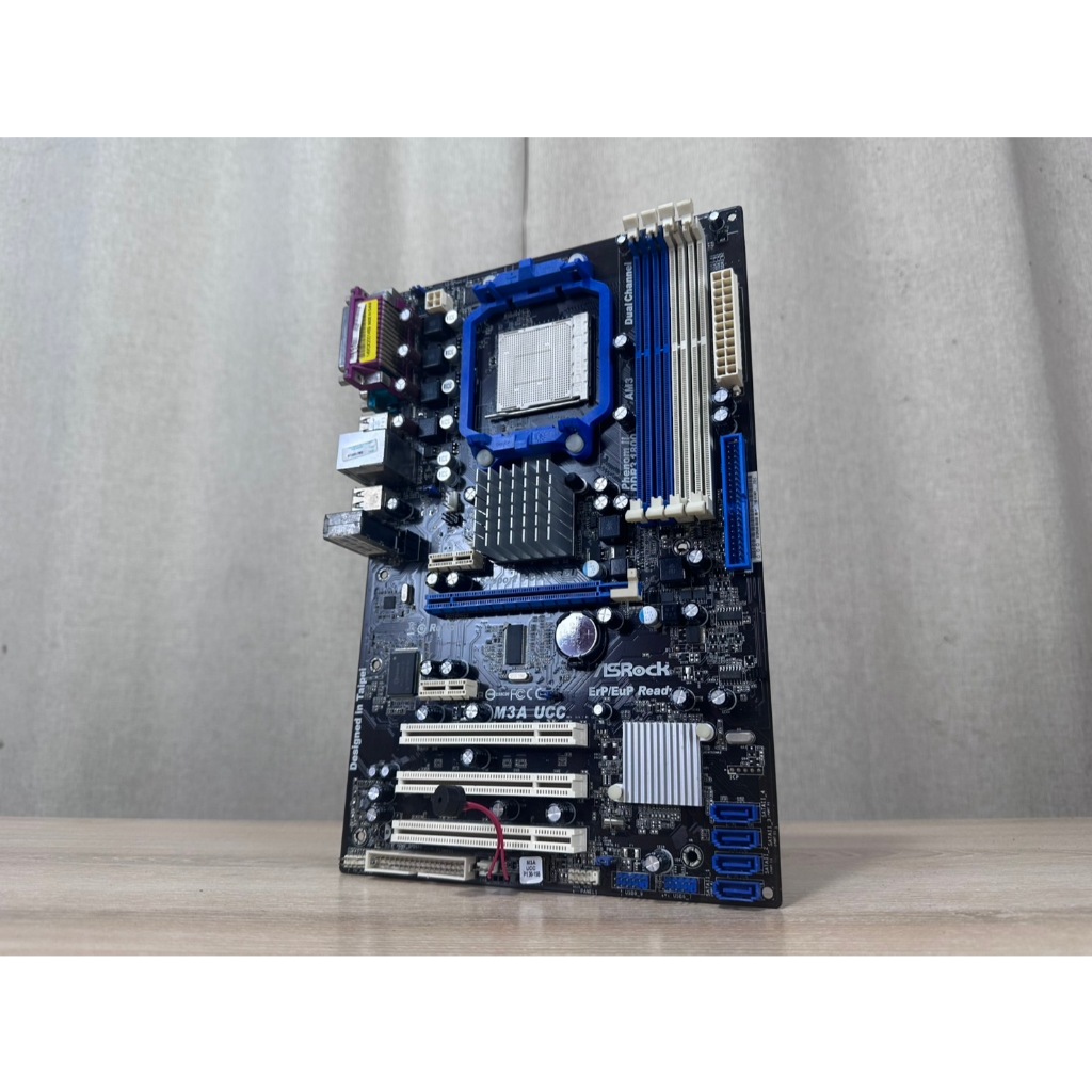 เมนบอร์ด(mainboard) asrock M3A UCC (socket am3) | Shopee Thailand