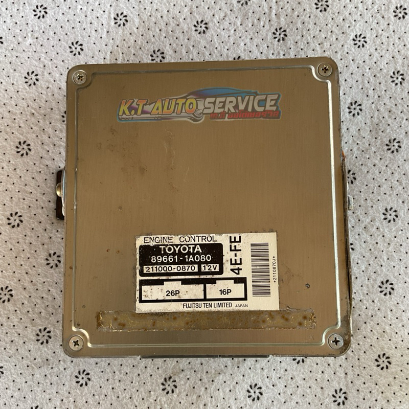 กล่อง ECU TOYOTA 4E-FE รหัส 89661-1A080 12v ปลั๊ก 26P 16P (กล่องควบคุม ...