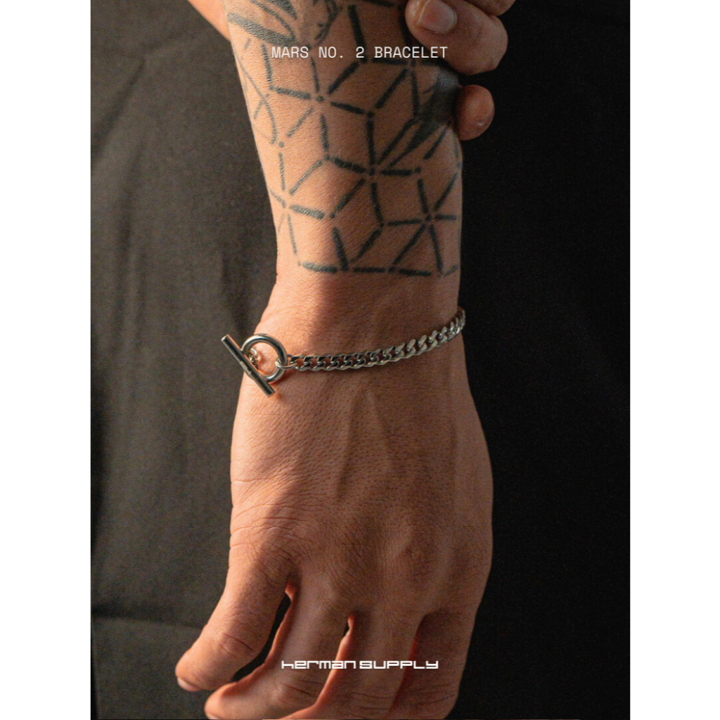 HERMAN SUPPLY - MARS NO. 2 Bracelet สร้อยข้อมือ สแตนเลส แนวมินิมอล 5MM ...