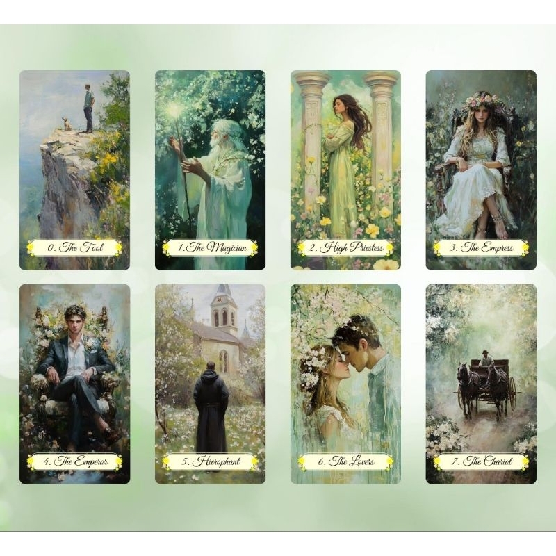 Spring Glad Tarot ไพ่ยิปซีแท้ธีมฤดูใบไม้ผลิ ไพ่ทาโร่ต์ Tarot cards ...