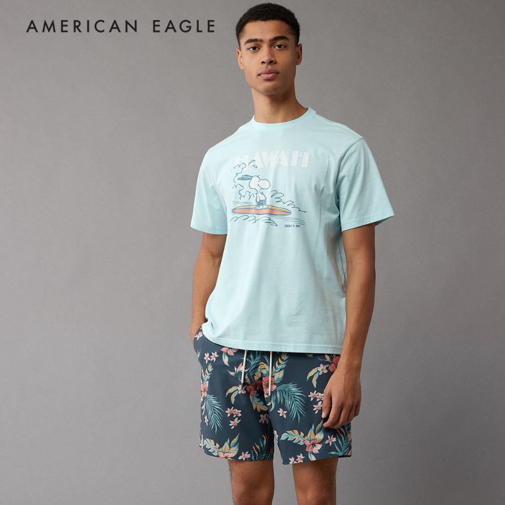 American Eagle Snoopy Graphic T-Shirt เสื้อยืด ผู้ชาย กราฟฟิค (EMTS 017 ...