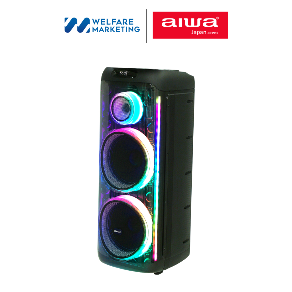 [ผ่อน 0%] AIWA AW-X210TR Party Speaker ลำโพงบลูทูธปาร์ตี้ | Shopee Thailand