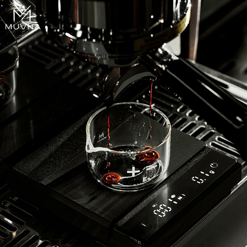 Espresso cup glass cup-100ml MUVNA ถ้วยตวงเอสเปรสโซ่ ทนความร้อน ถ้วยตวงกาแฟ ถ้วยมีสเกล ถ้วยตวง ...