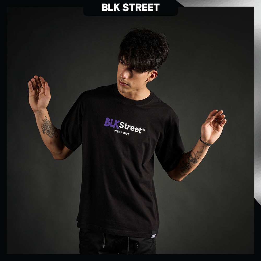 DAVIE JONES [ Black Street Project ] เสื้อยืด Logo Oversized Fit T ...