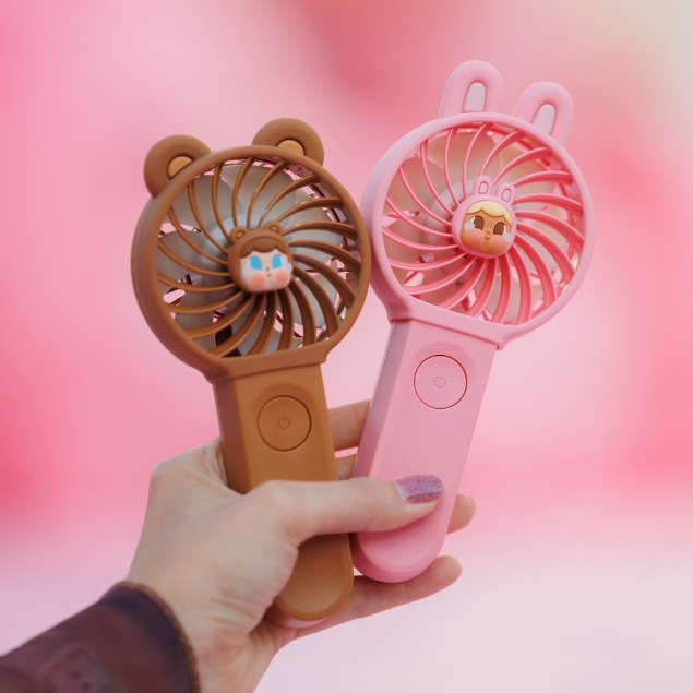 (1แถม1) พัดลมพกพา ขนาดเล็ก Hatari x CryBunny x CryTeddy HandyWind Mini ...