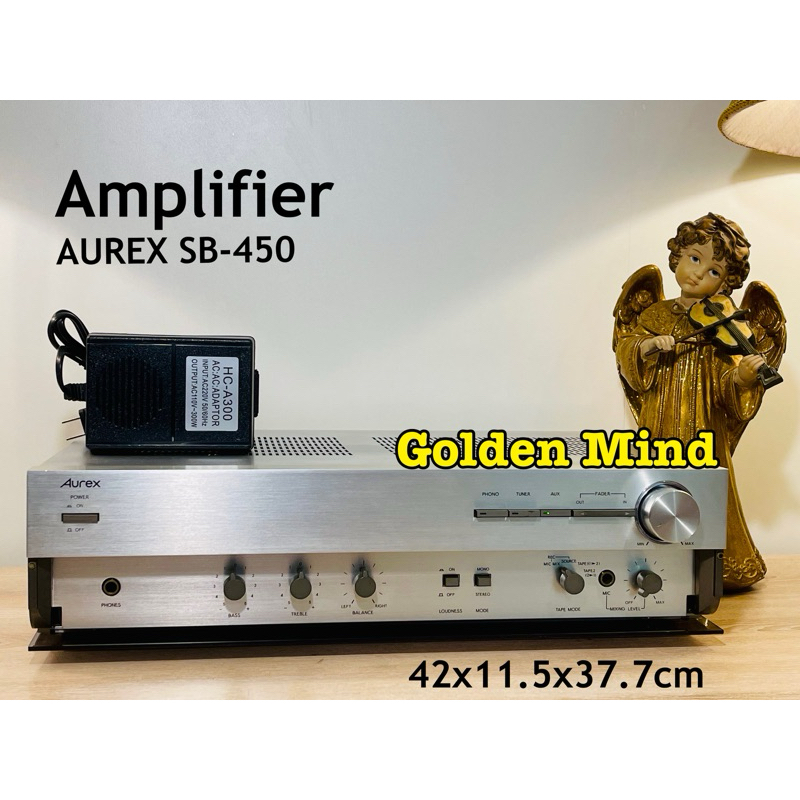 A-01-051224 AUREX(TOSHIBA)SB-450 เครื่องขยายเสียงมือสองจากประเทศญี่ปุ่น 50+50W 8ohms | Shopee ...