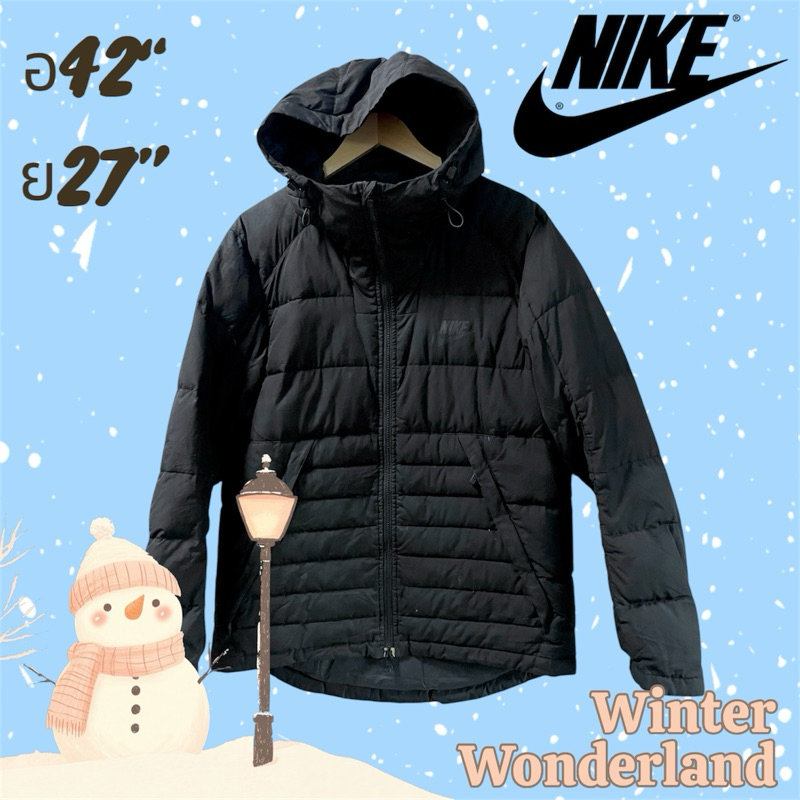 (มือสอง)nike down padding jacket | Shopee Thailand