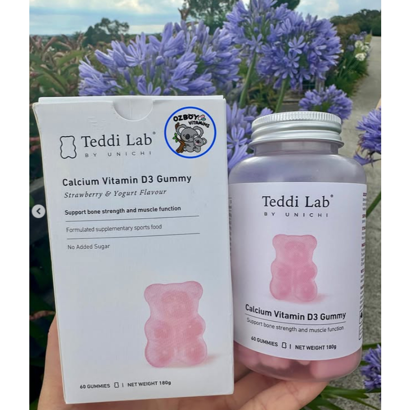 Teddi Lab by Unichi Calcium Vitamin D3 gummy | Shopee Thailand