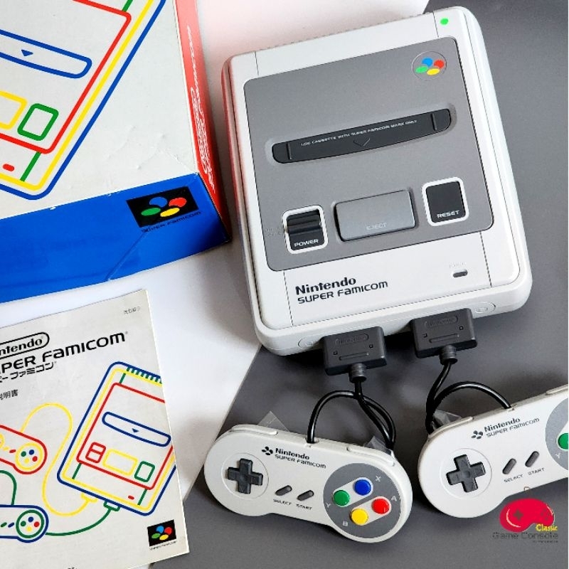 SUPER FAMICOM งานกล่อง เสียบปลั๊กเล่นได้เลย ไฟตรง พร้อมตลับแท้ 10 ตลับ ...