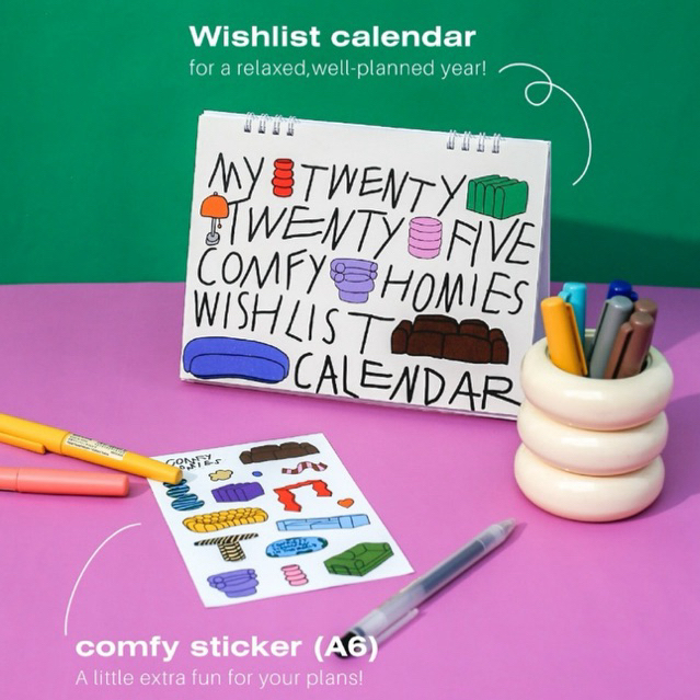 พร้อมส่ง ปฎิทิน WISHLIST CALENDAR/comfyhomies/ | Shopee Thailand