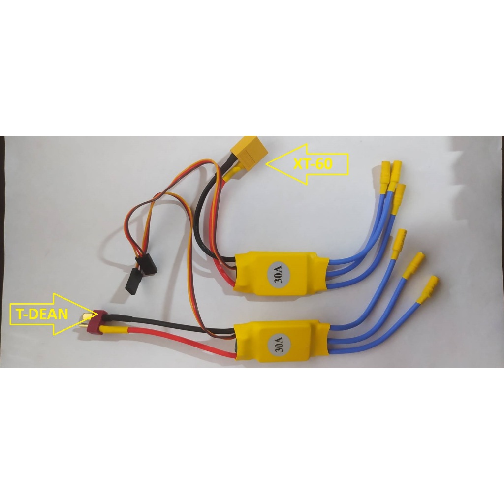 สปีดคอนโทรลสำหรับเครื่องบินบังคับเรือบังคับ ขนาด 30A ESC BEC 5V/3A 3-4S ...