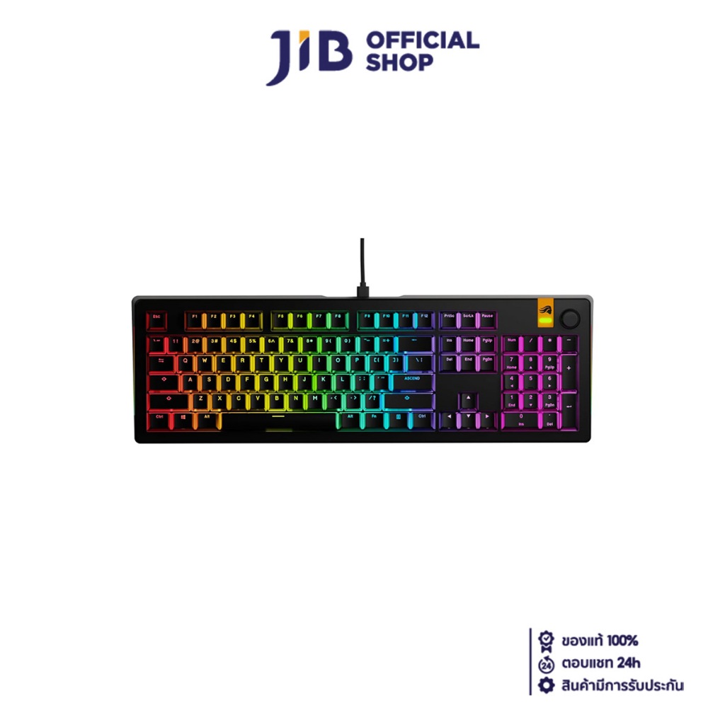KEYBOARD (คีย์บอร์ด) GLORIOUS GMMK 3 HE PREBUILT (100%) (BLACK ...