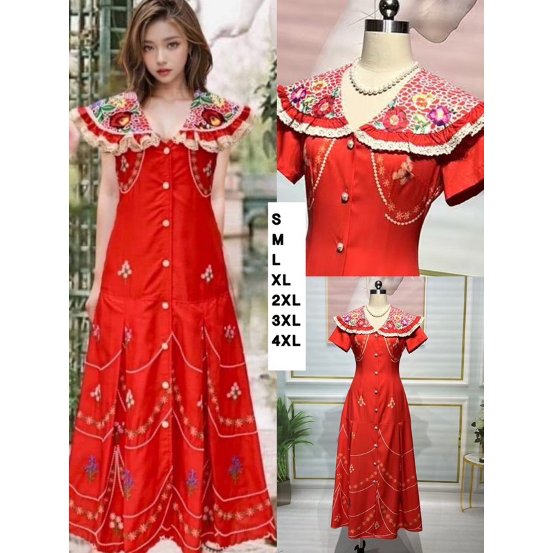 Ananya S-4XL > เดรสเจ้าหญิงสีแดง ใส่คริสมาสต์ สวยอลังสุดๆ A452 | Shopee ...