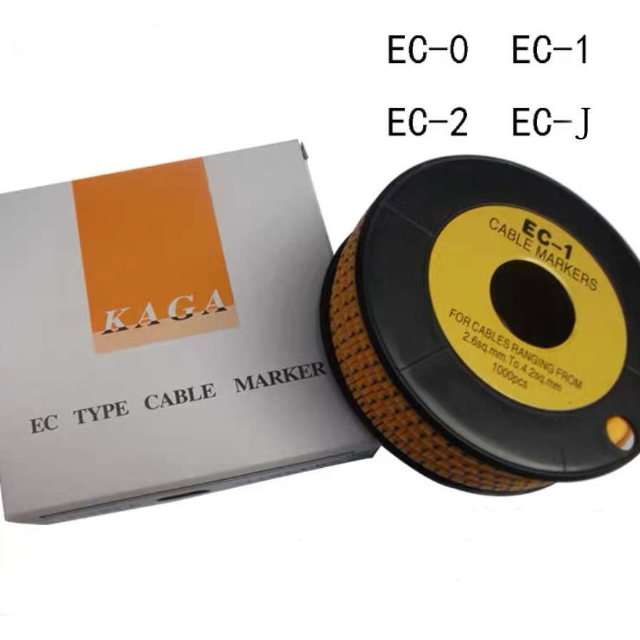 1 ม้วน / วายมาร์คเกอร์ Wire Marker Cable markers แบบตัวเลือก EC-0 EC-1 EC-2 EC-J ตัวเลข 0-9 ...