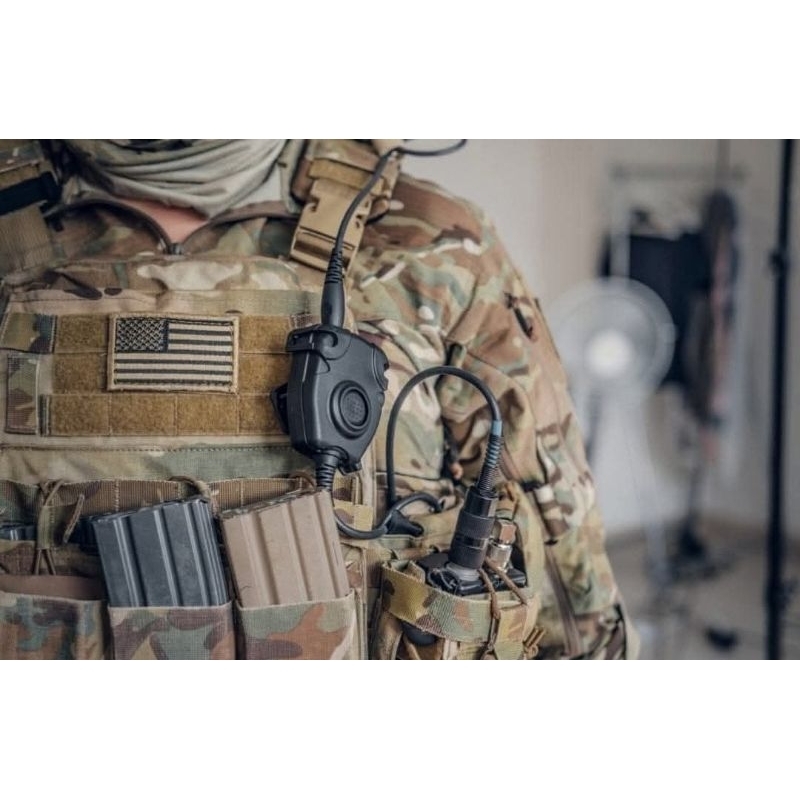 3M Peltor Push-To-Talk (PTT) Adapter Military Radio FL5601-02 6-Pin ของ ...