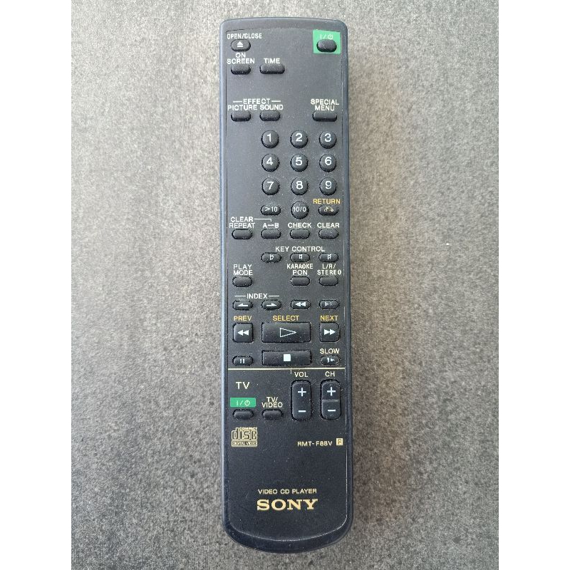 รีโมทเครื่องเล่นวีซีดี Sony รุ่น RMT-F88V ของแท้มือสอง | Shopee Thailand