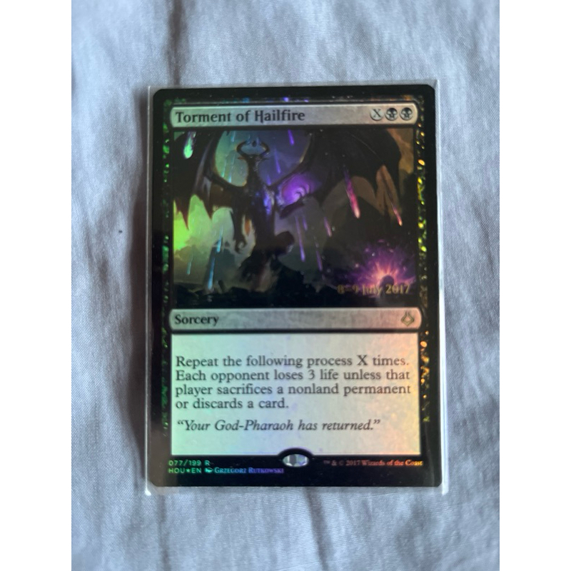 การ์ด MTG Torment of Hailfire Foil Black Magic the Gathering EDH รุ่น ...
