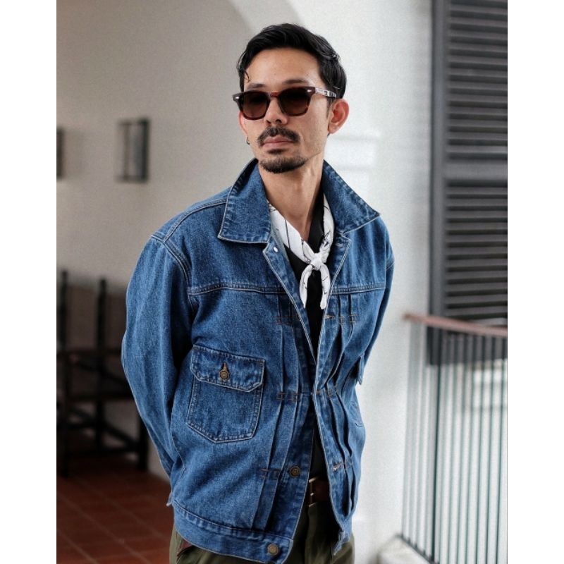 เสื้อแจ็คเก็ตยีนส์ PHUMM รุ่น TYPE-2 | Shopee Thailand